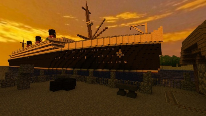 French ocean liner-SS Marseille Minecraft Map