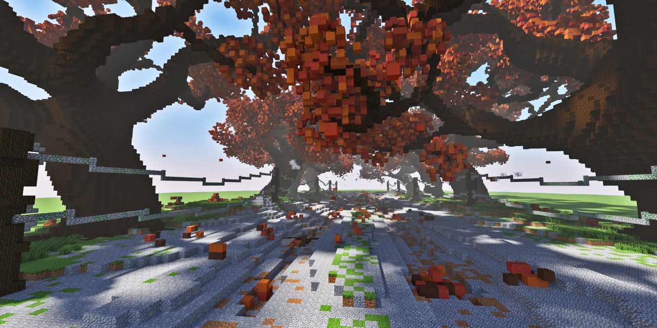 Fall Road Minecraft Map