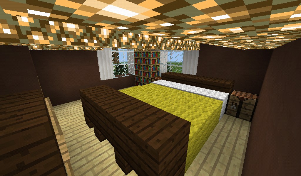 Traditional Home With Side 2-Car Garage Minecraft Map