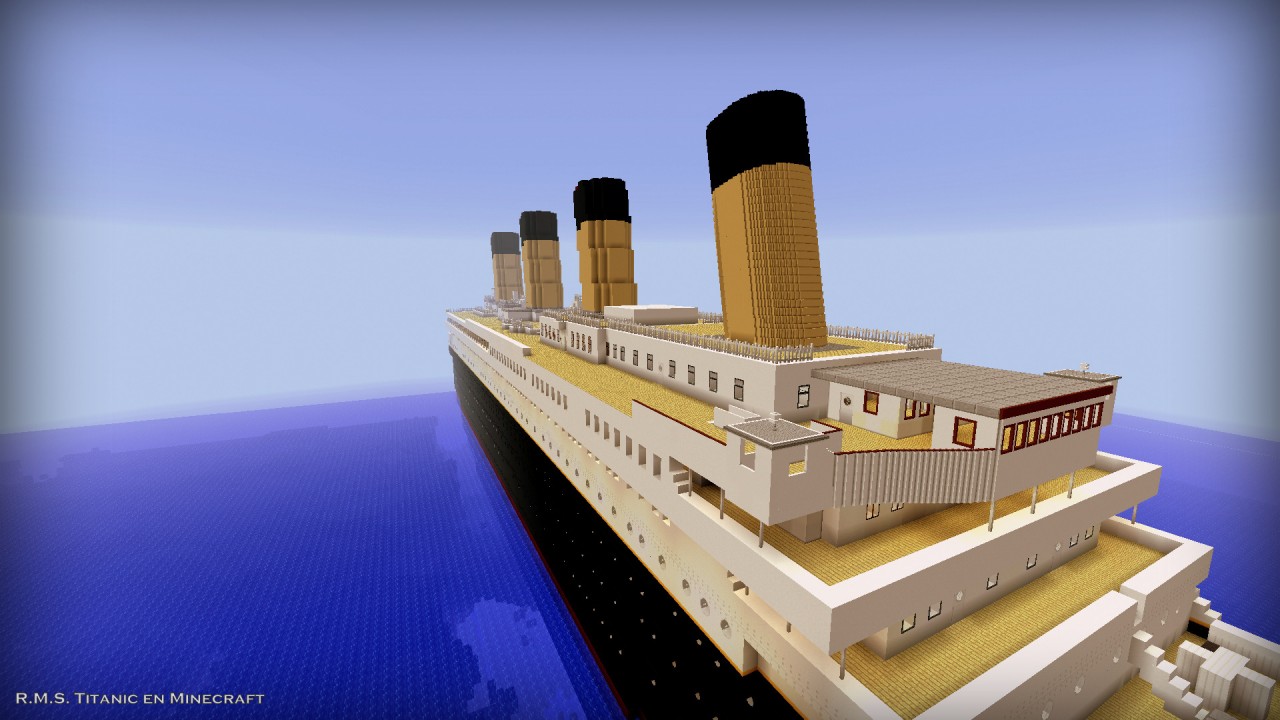 R.M.S. Titanic in Minecraft Minecraft Map
