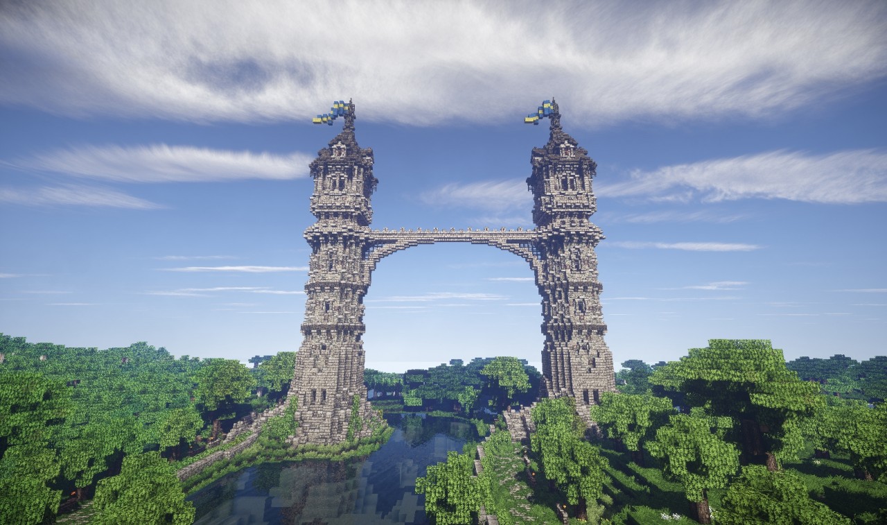 The Twins Medieval Towers Minecraft Map