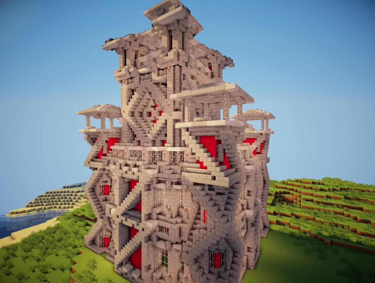 A magnificent palace - Роскошный дворец. Minecraft Map