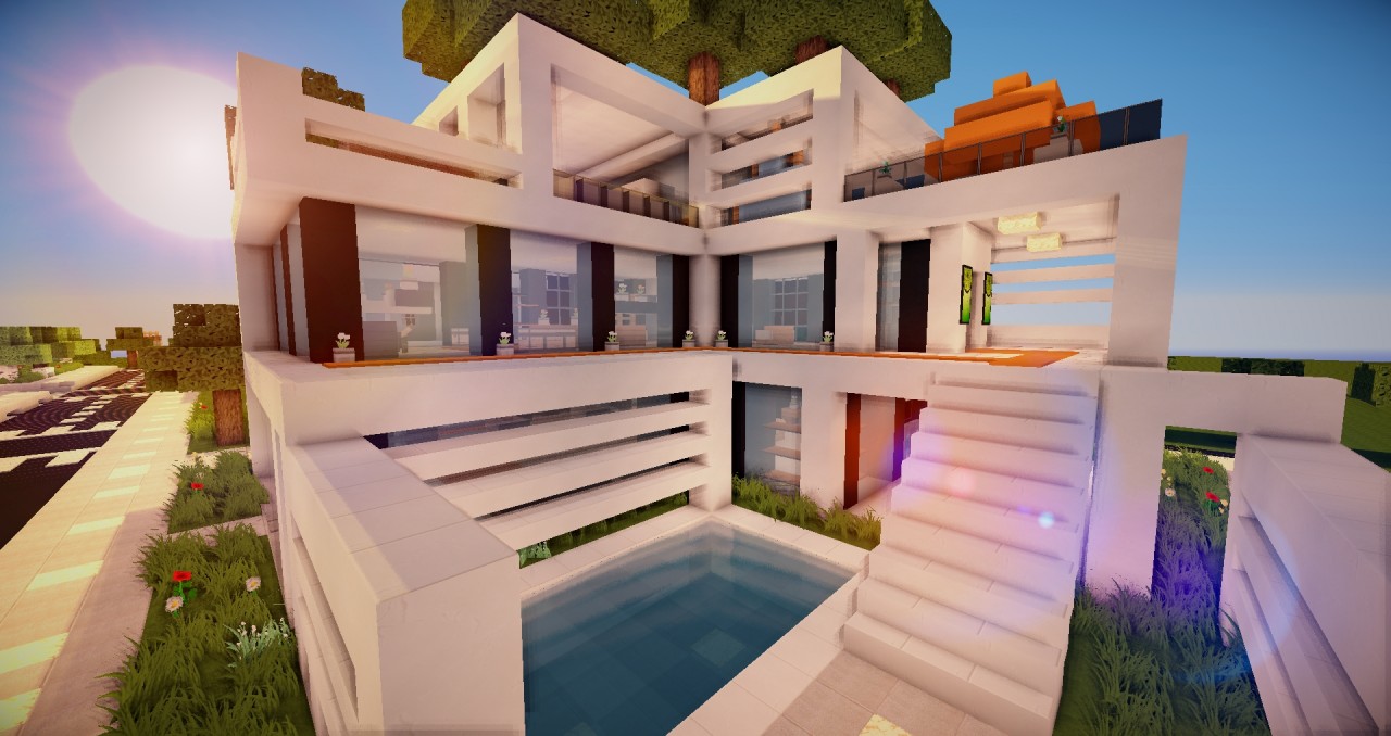 Modern Houses City Download Minecraft Map