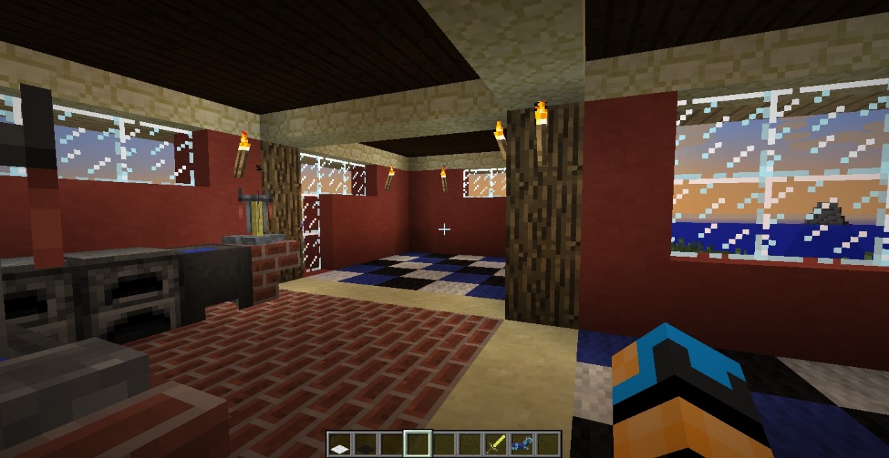Vanilla Adobe modern house Minecraft Map