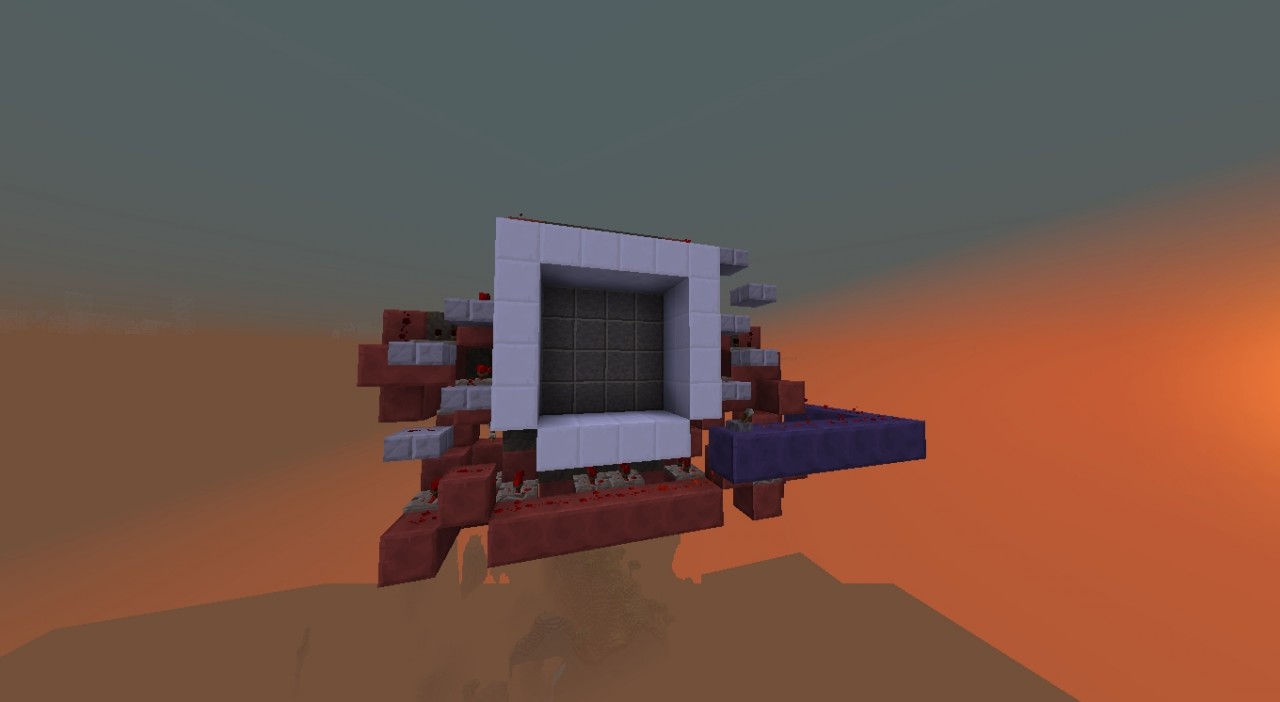 4x4 piston door Minecraft Map