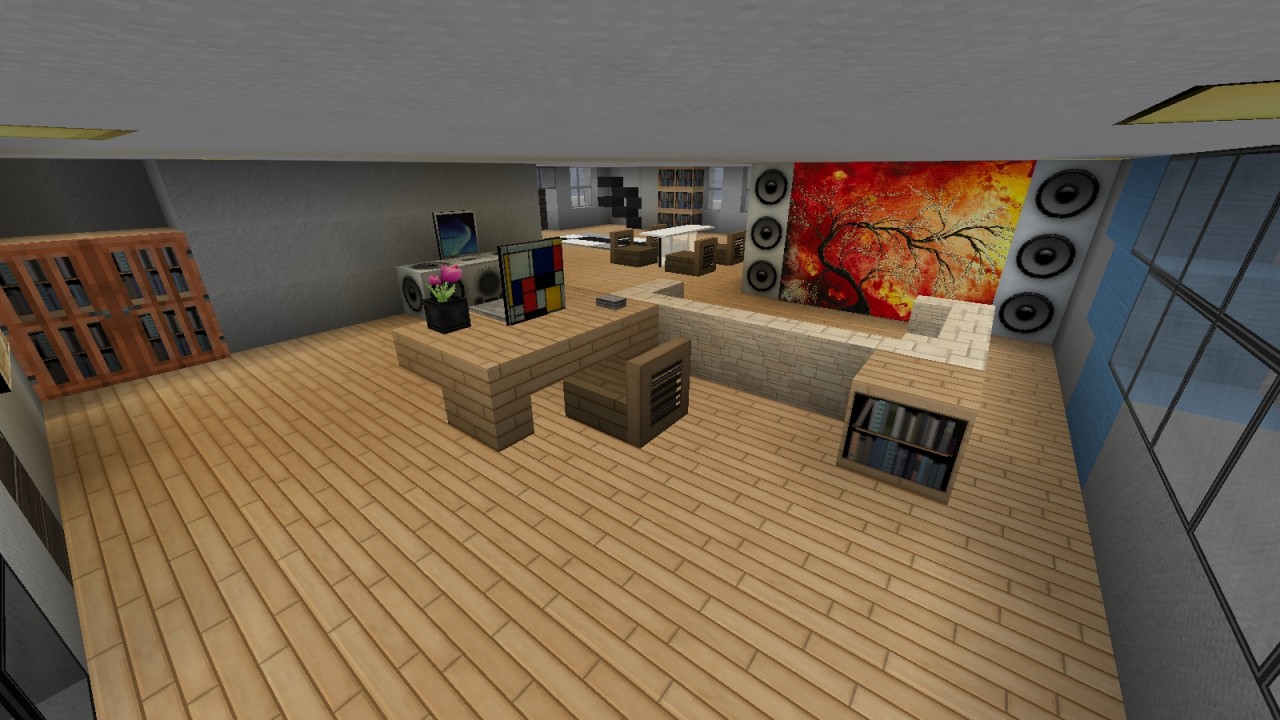 Modern Resort (furnished) Minecraft Map
