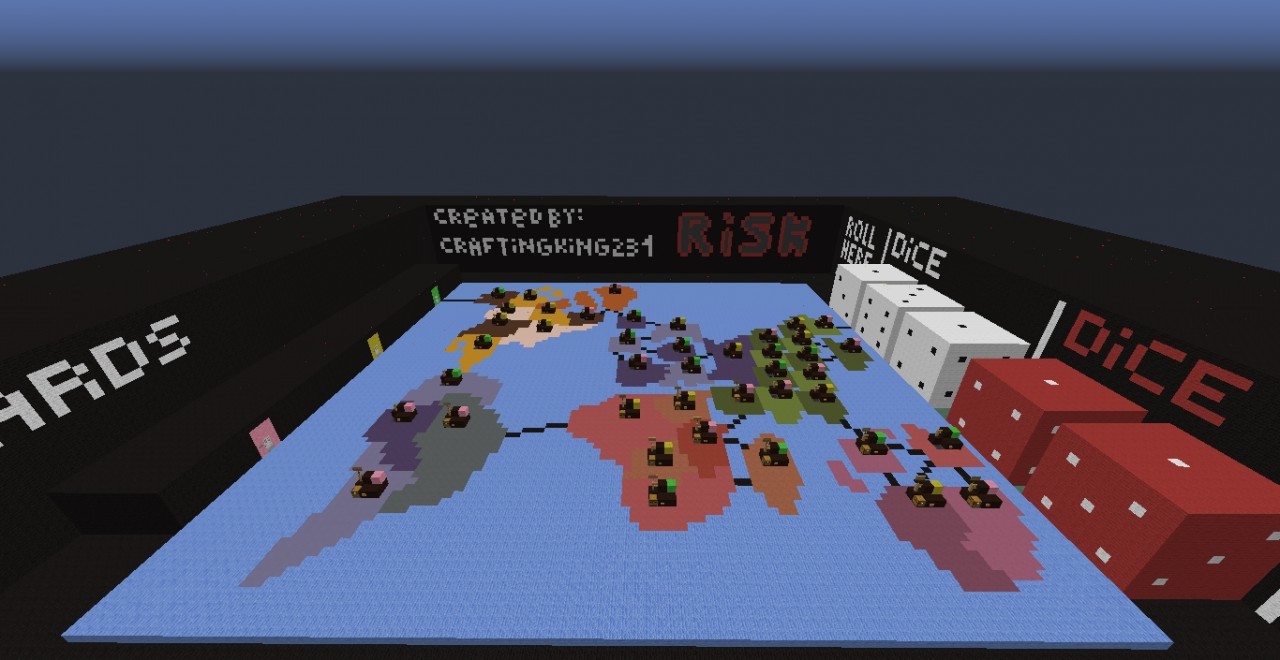 RISK Board Game Minecraft Map