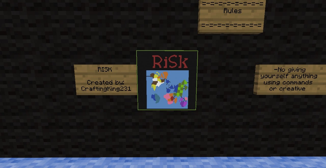 RISK Board Game Minecraft Map