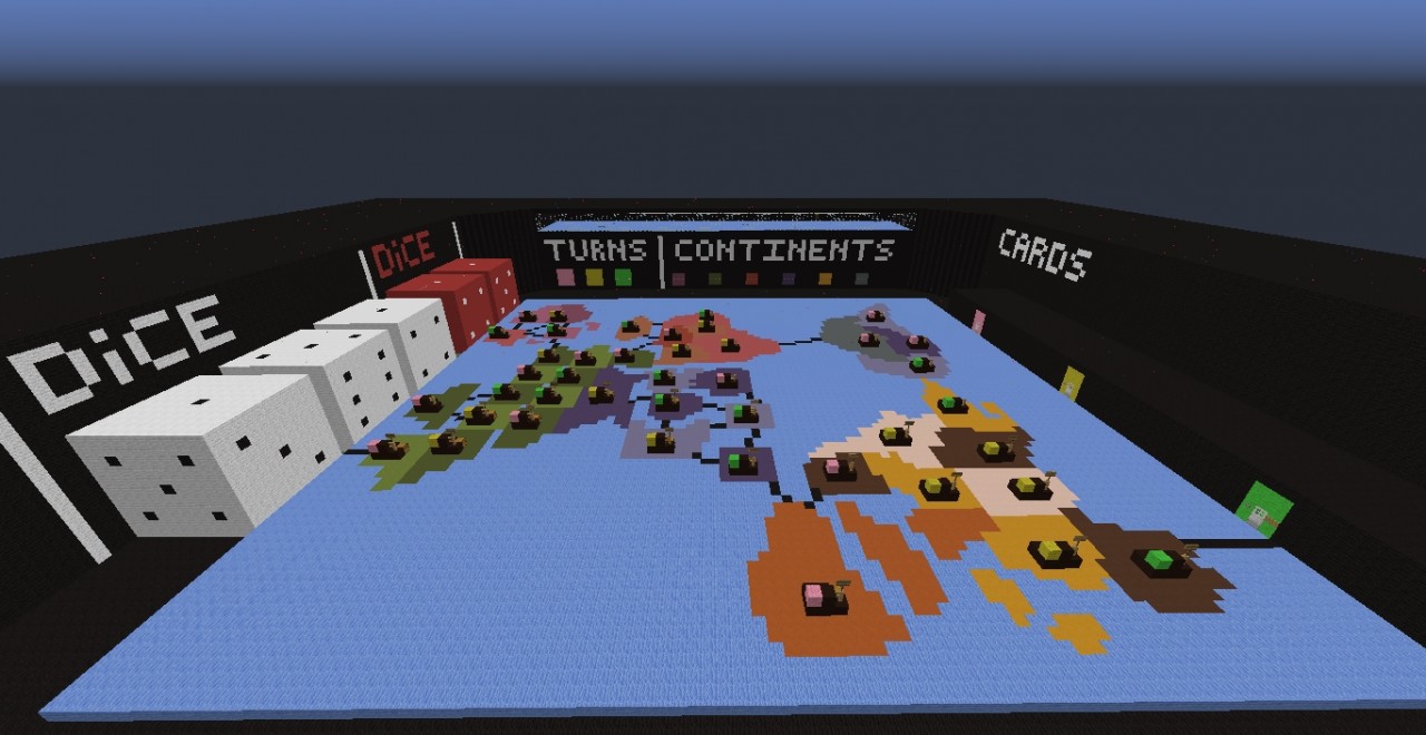 RISK Board Game Minecraft Map