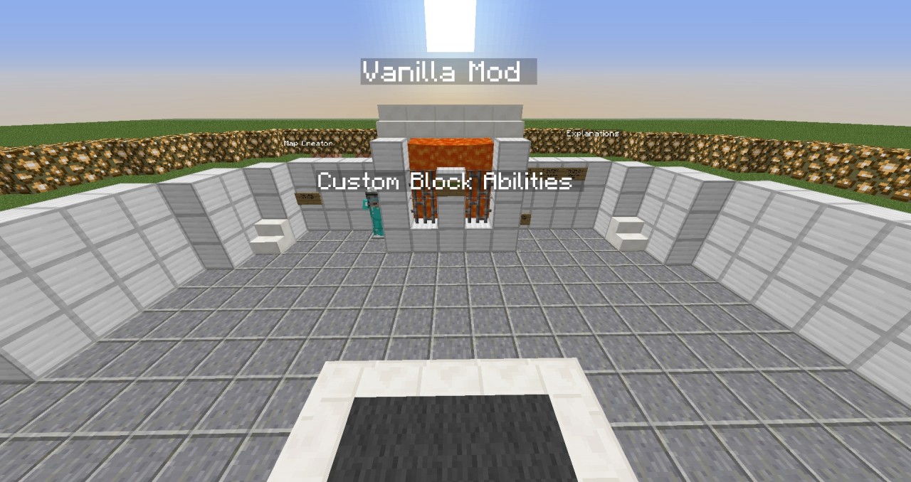 Vanilla mod - Custom Block Abilities v0.6.5 Minecraft Map