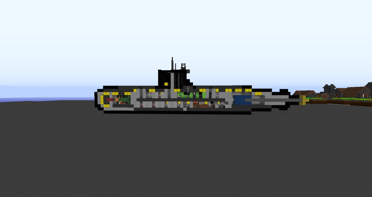 Walrus class Submarine Dutch navy + Full Interior Minecraft Map