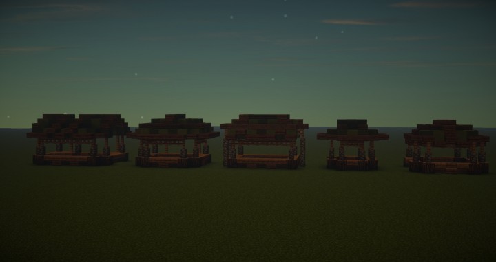 Minecraft Tutorial: Medieval Market Stalls Minecraft Map