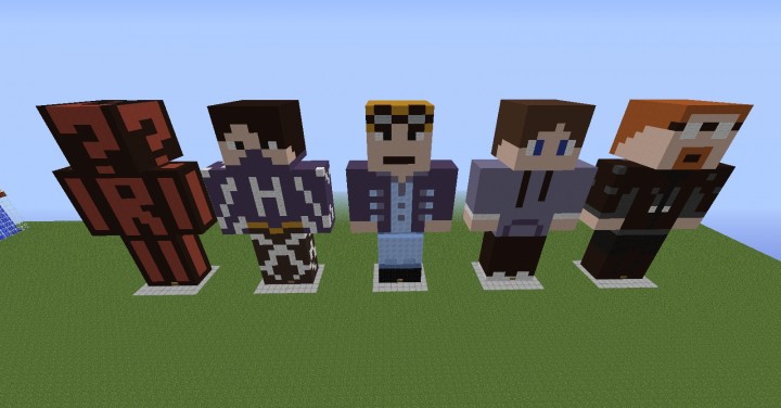 RageGamingVideos And The Crew Statues Minecraft Map