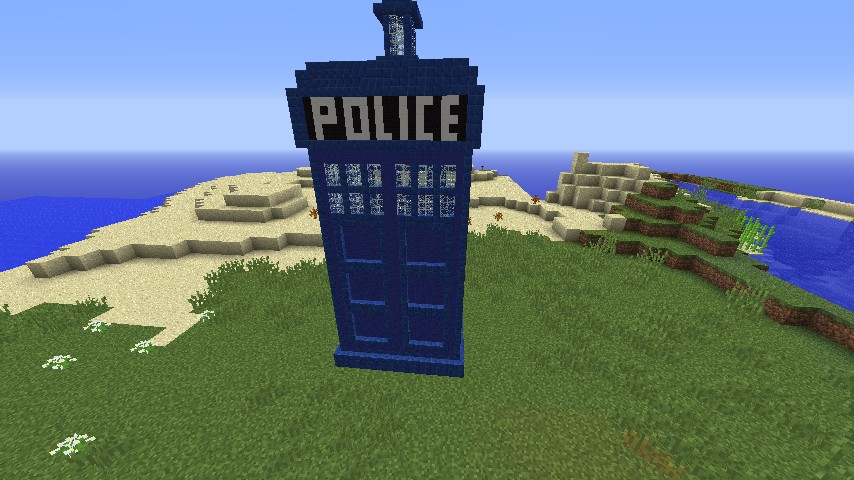 Unique Tardis. Made with small blocks! Minecraft Map