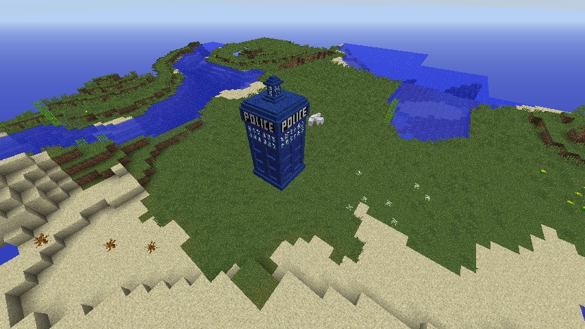 Unique Tardis. Made with small blocks! Minecraft Map