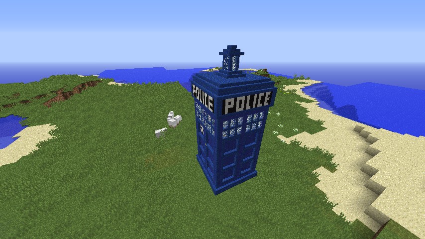 Unique Tardis. Made with small blocks! Minecraft Map