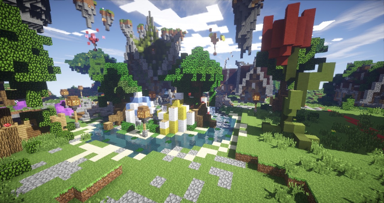 Epic PVP Server Spawn Minecraft Map