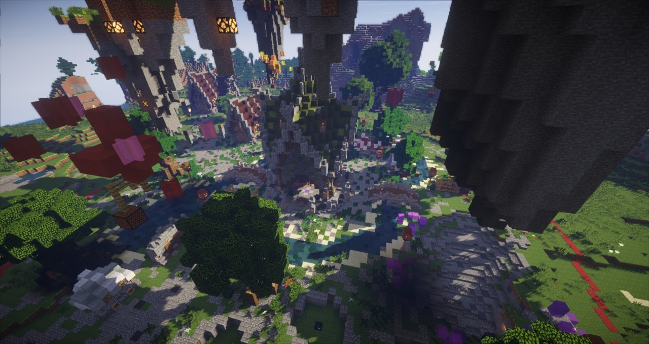 Epic PVP Server Spawn Minecraft Map