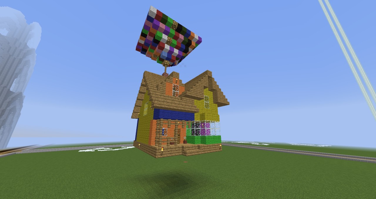 House from Up - Carl Fredricksen's Balloon House Minecraft Map