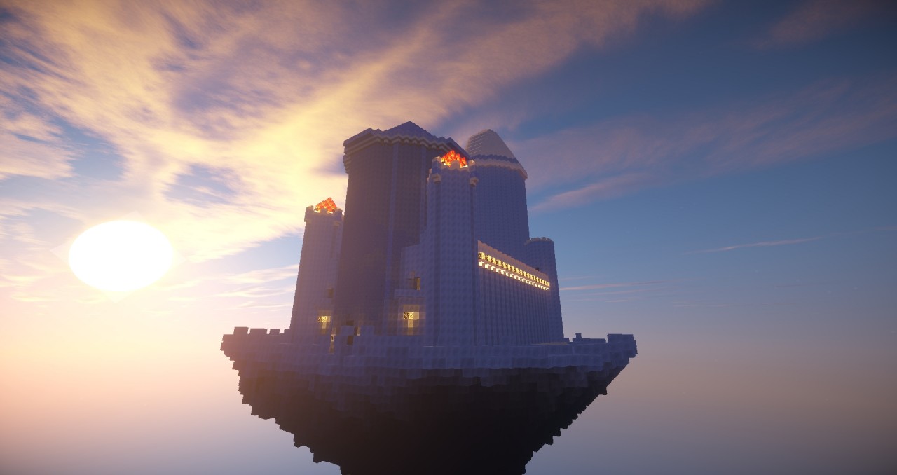 Floating Ice Castle - Incredible Minecraft Build Minecraft Map