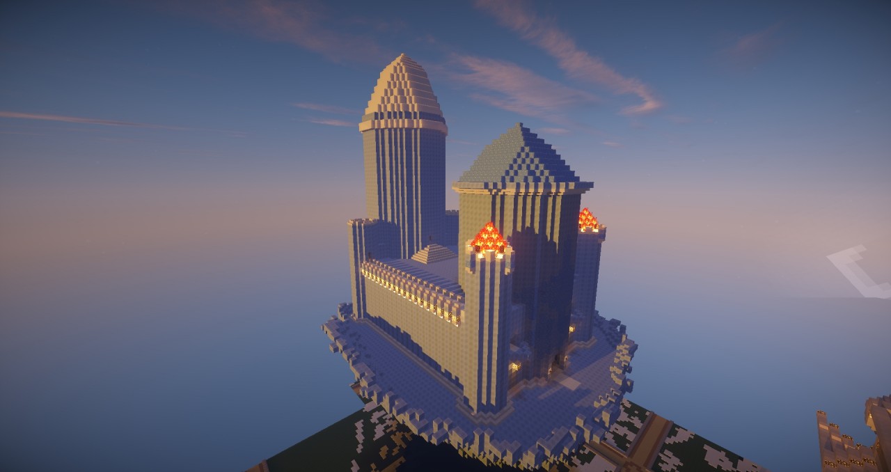 Floating Ice Castle - Incredible Minecraft Build Minecraft Map