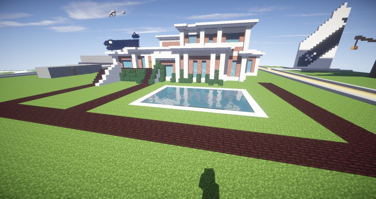 Modern House with Pool - Minecraft Build Minecraft Map