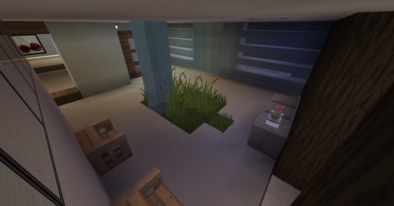 Long modern concept house 1 Minecraft Map