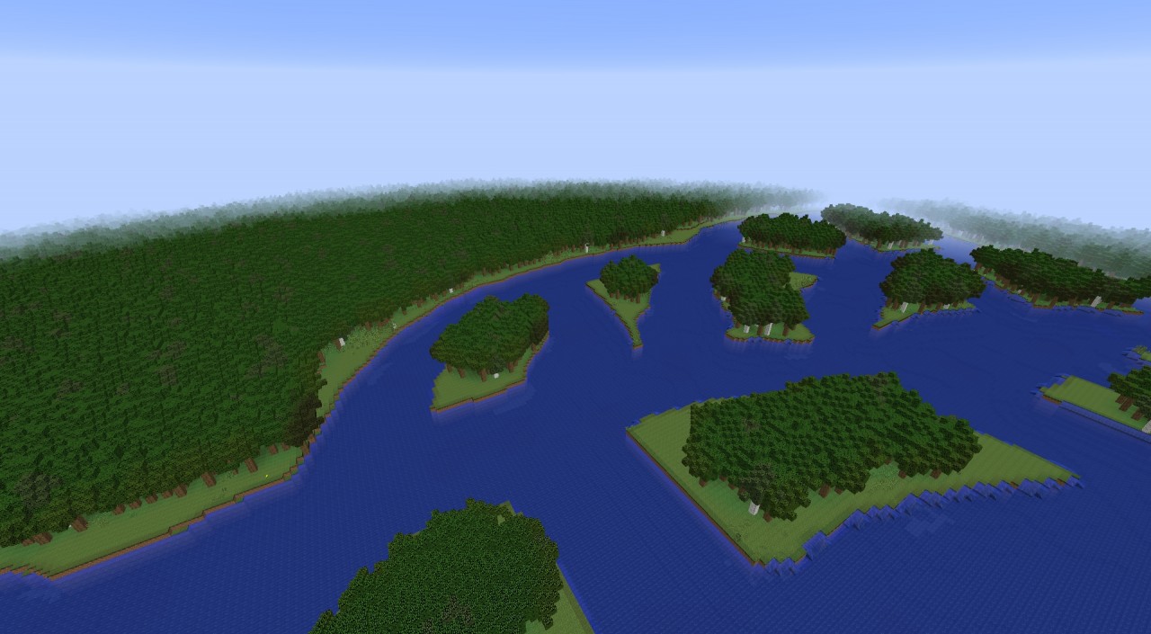 Big island landscape. Minecraft Map