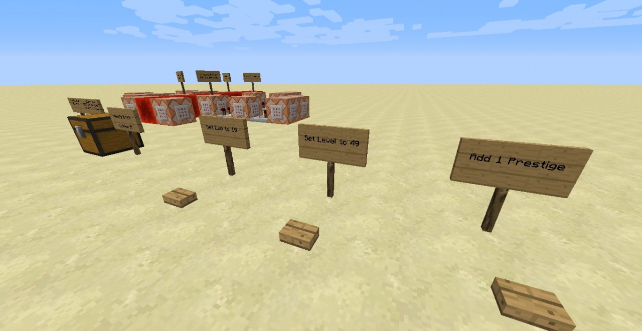 Minecraft Prestige/Level Up System Minecraft Map