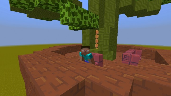 Flowerpot HQ (Three Terraces! Leaf Pool!) Minecraft Map