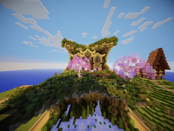 Oriental Temple | Plot Build | Minecraft Map