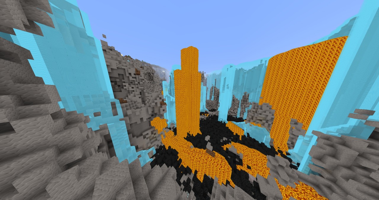 Giant Hole + House Minecraft Map