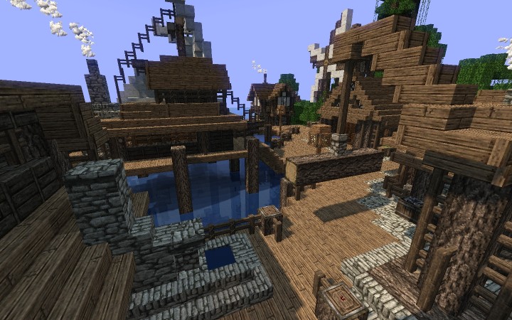 Small Medieval Port Minecraft Map