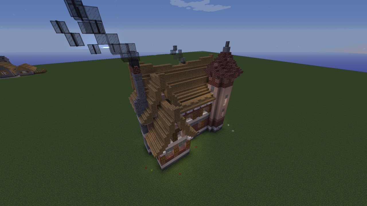 Tudor House | Trying out 1.8 blocks Minecraft Map