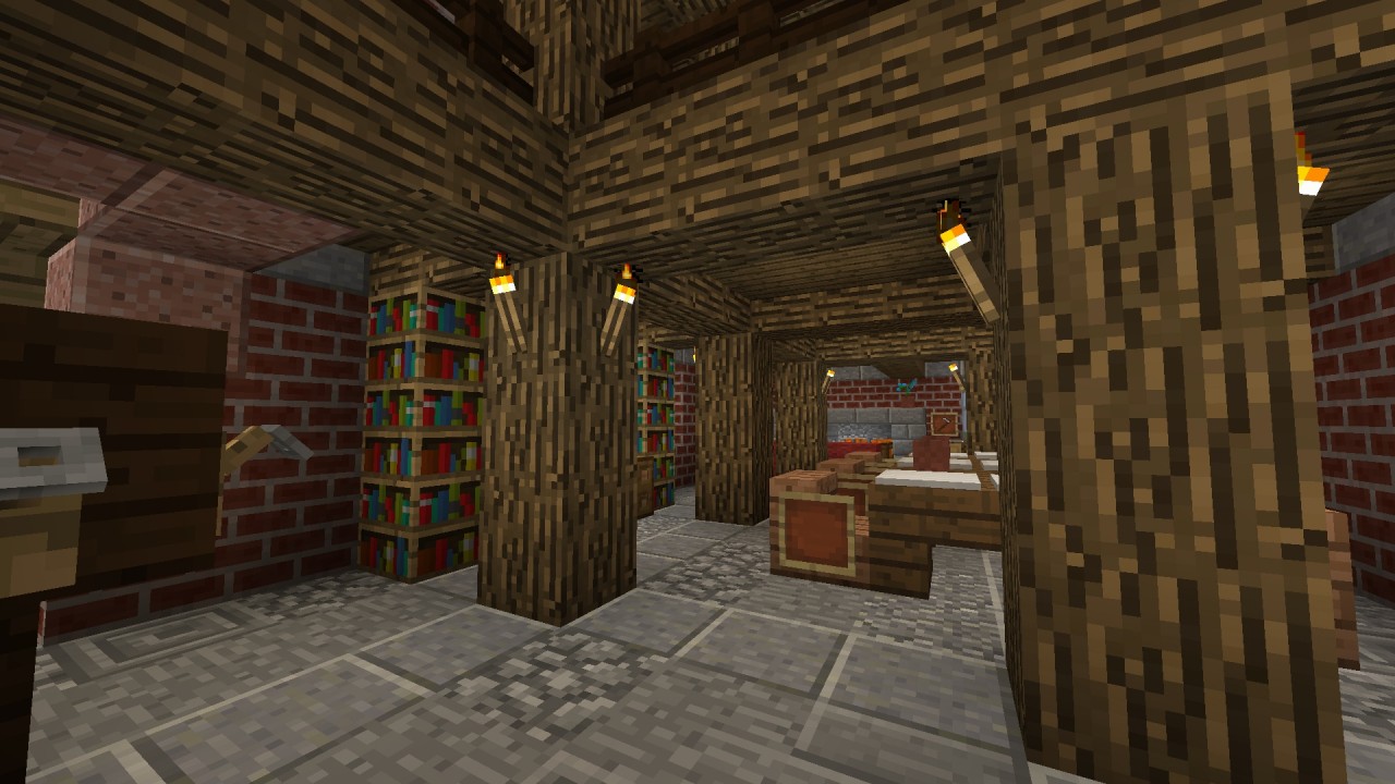 Tudor House | Trying out 1.8 blocks Minecraft Map