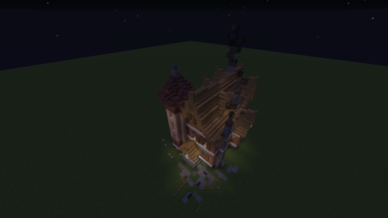 Tudor House | Trying out 1.8 blocks Minecraft Map