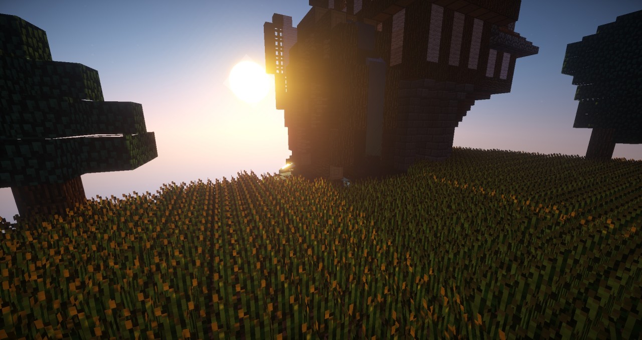 Floating Windmill - Steampunk Build Minecraft Map