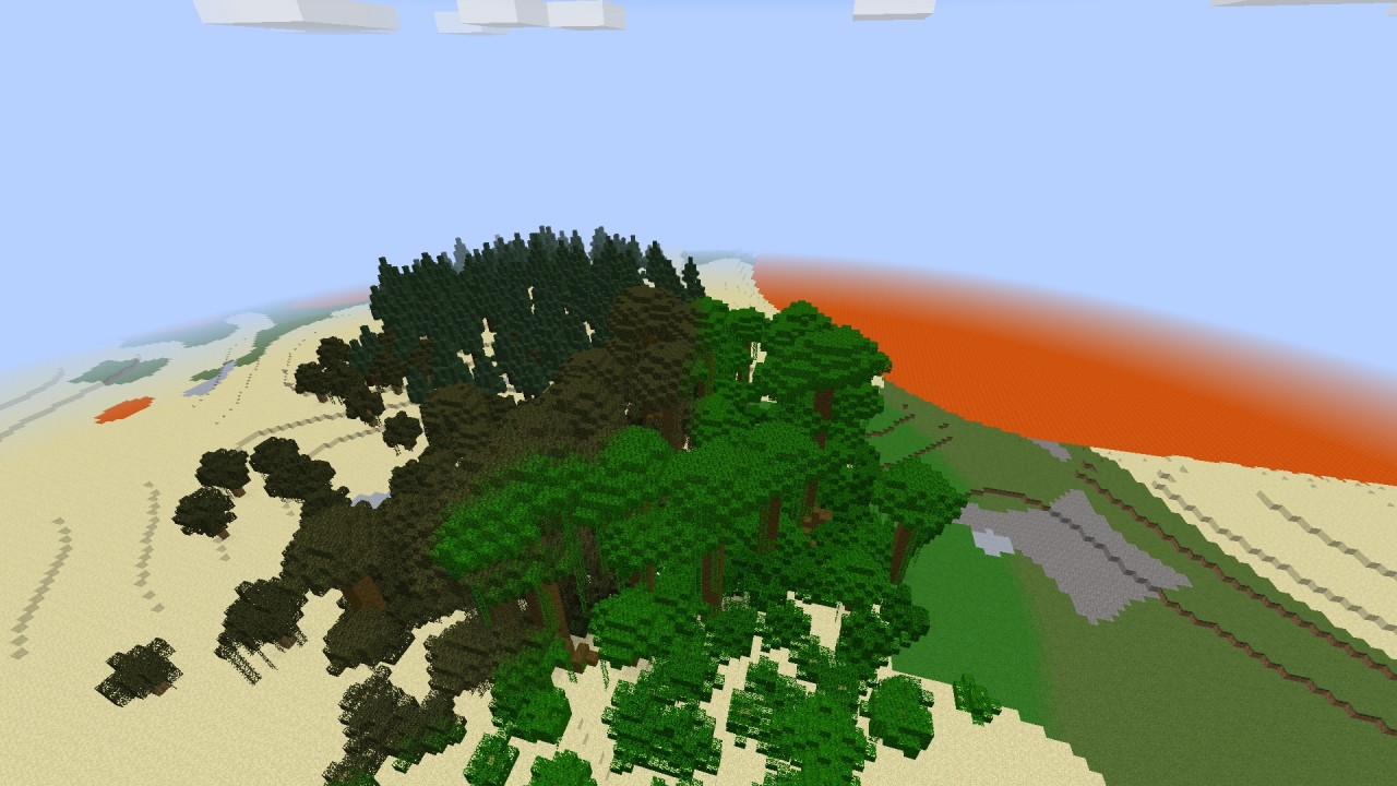 Custom Terrain- Burning Desert Minecraft Map