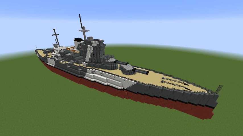 HMS Warspite Minecraft Map
