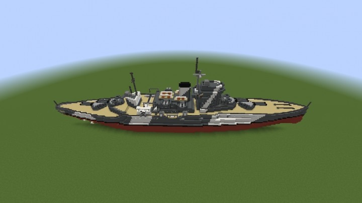 HMS Warspite Minecraft Map