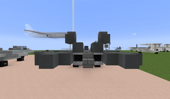 F-22 Raptor US Air Force Fighter Jet 1:1 Scale Minecraft Map