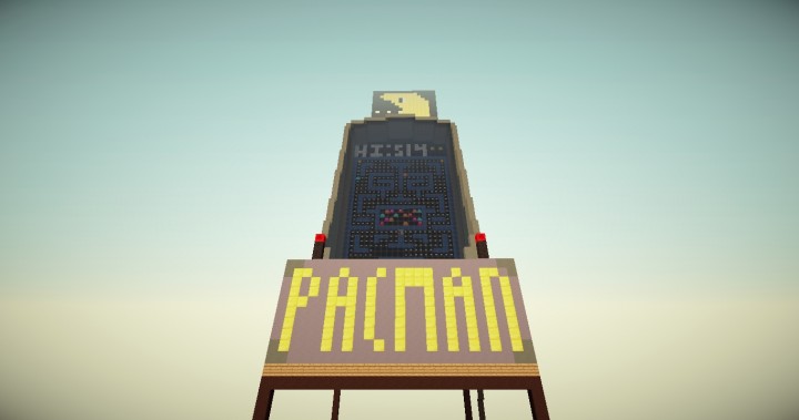 GIANT Pacman Arcade Machine Minecraft Map