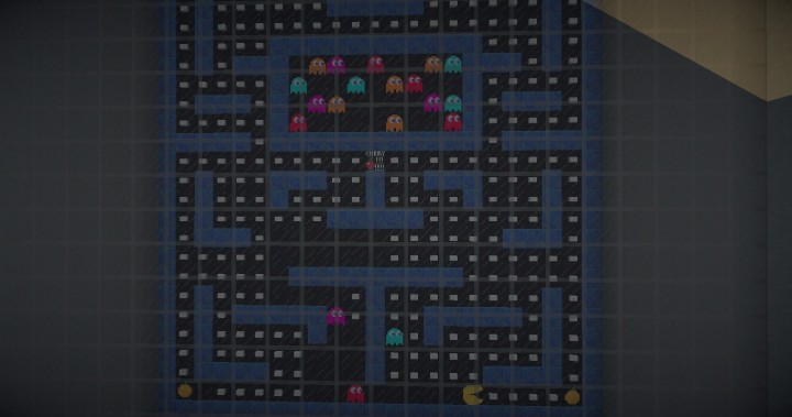 GIANT Pacman Arcade Machine Minecraft Map
