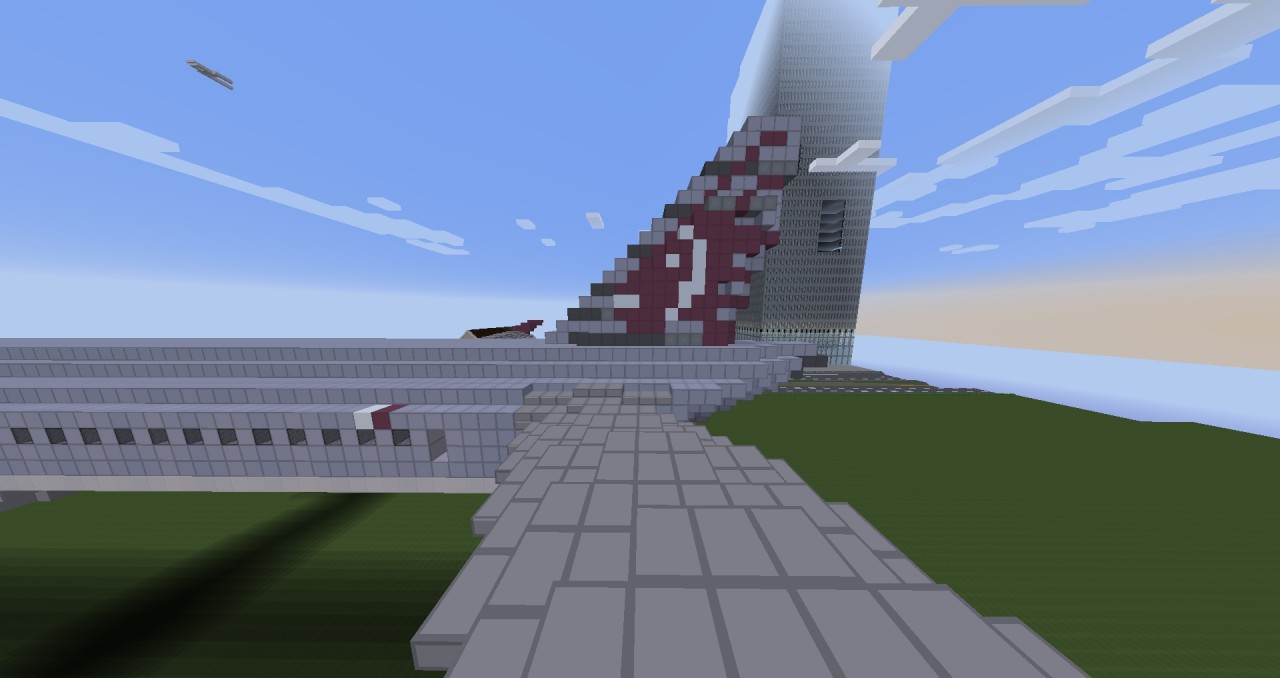 Airbus A350-900 Qatar Airlines 1:1 scale (5 Sub Hype) Minecraft Map