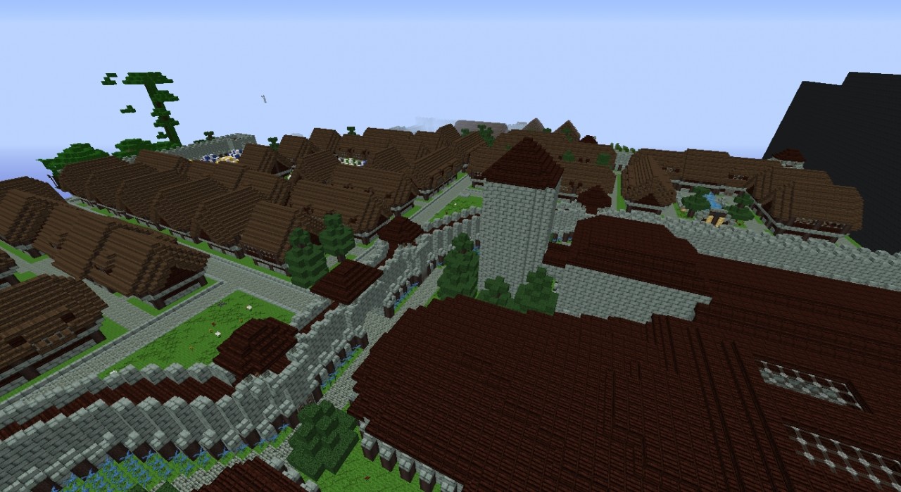 Elf, Orc, Human, and Dwarf lands Minecraft Map