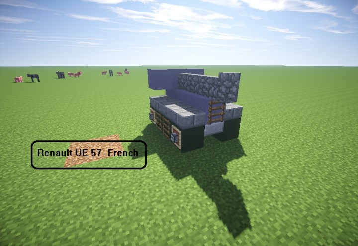 / French Renault UE 57 1:1 Minecraft Map
