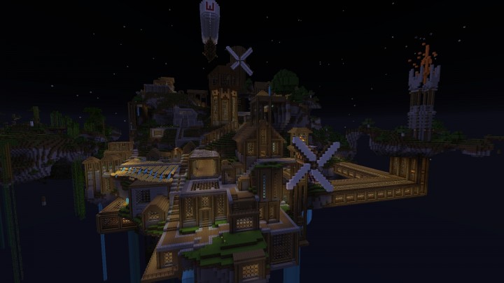 Floating fantasy City -WORK IN PROGRESS- Minecraft Map