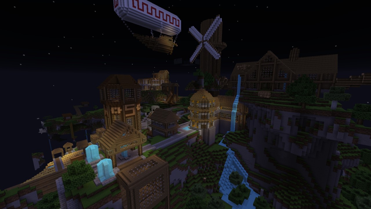Floating fantasy City -WORK IN PROGRESS- Minecraft Map
