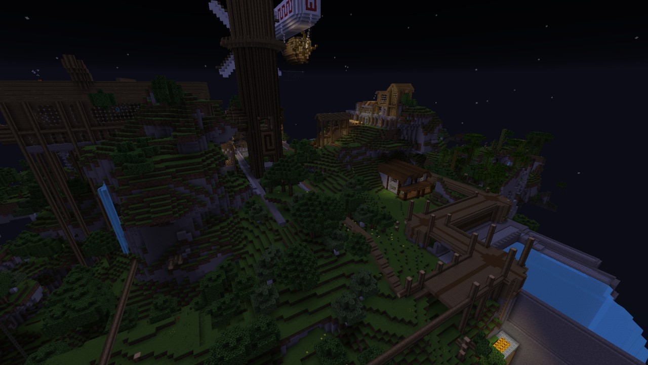 Floating fantasy City -WORK IN PROGRESS- Minecraft Map