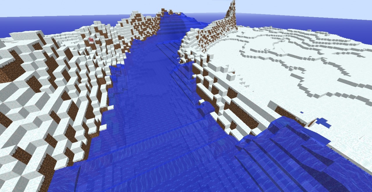 The Four Rivers! A Huge Island Landscape! Minecraft Map